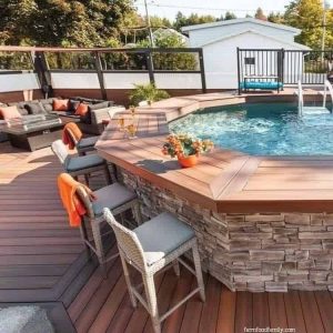32+ Beautiful Above Ground Pool Deck Ideas & Designs On A Budget