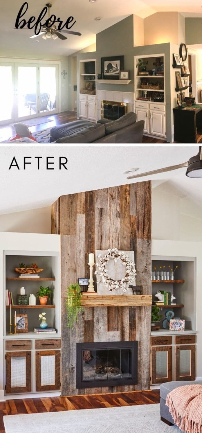 33+ Best Fireplace Remodel Ideas (Before and After) On A Budget In 2024