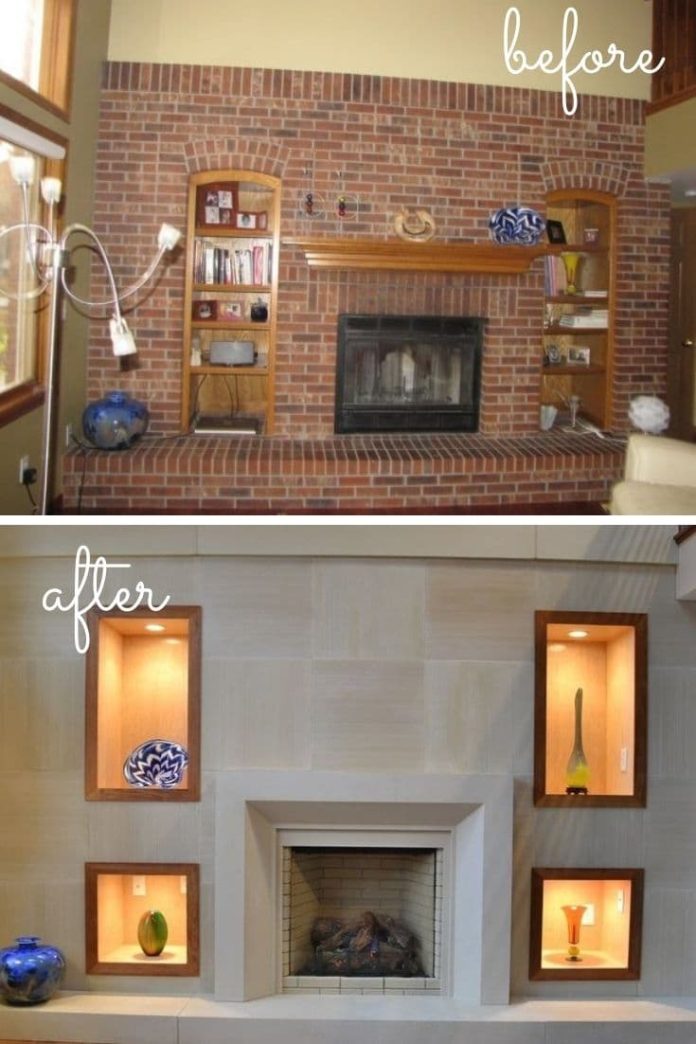 33+ Best Fireplace Remodel Ideas (Before and After) On A Budget In 2024