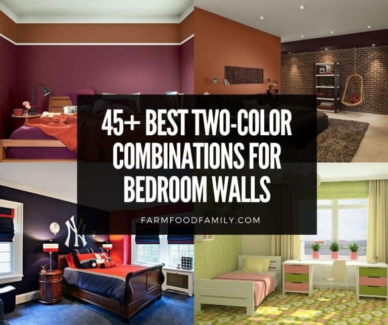 45+ Best Two-color Combinations For Bedroom Walls (Ideas & Designs)