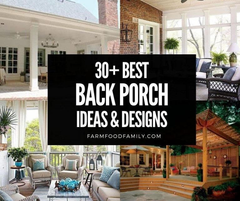 30+ Simple Back Porch Ideas and Designs On A Budget (Pictures)