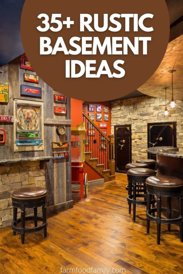 35+ Awesome Rustic Basement Ideas and Designs (With Pictures)