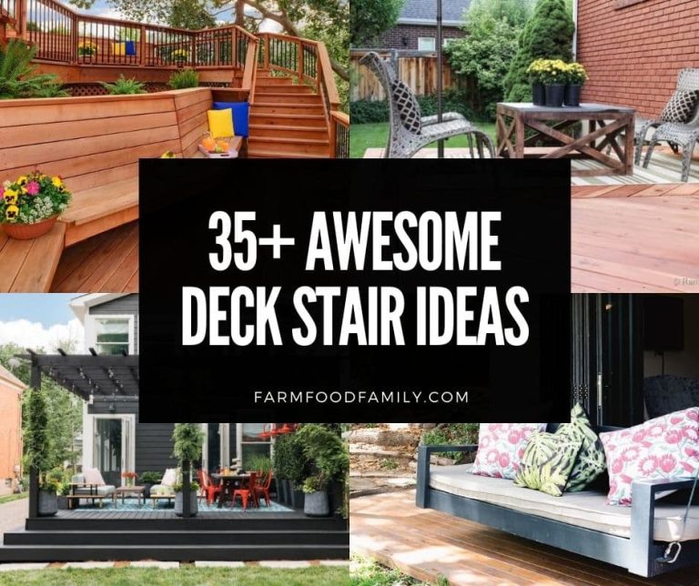 35+ Awesome Deck Steps & Stairs Ideas and Designs (With Pictures)