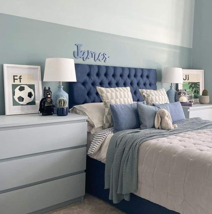 35+ Beautiful Blue and Gray Bedroom Ideas and Designs (With Photos)