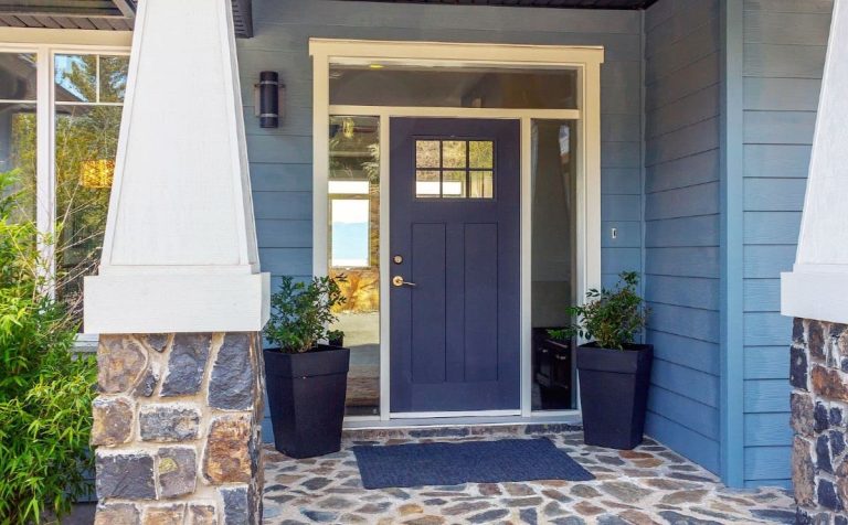 25+ Best Front Door Colors For A Blue House (Ideas and Designs)