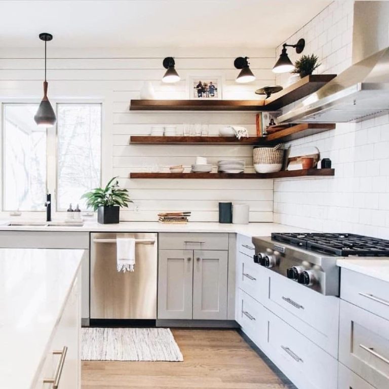 35+ Clever Open Kitchen Shelving Ideas To Maximize Your Storage Space