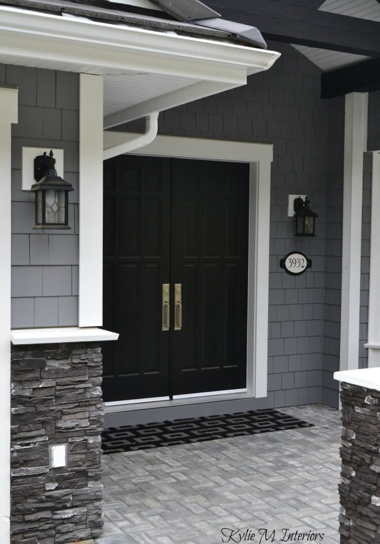 45+ Bold Front Door Colors for Gray House That Will Wow Your Neighbors 2024