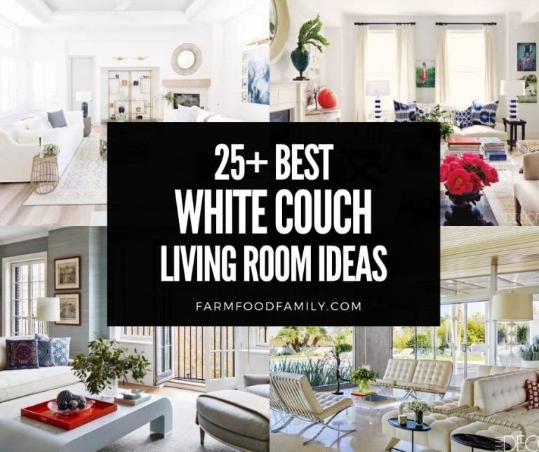 25+ Beautiful White Couch Living Room Ideas and Designs (With Photos)