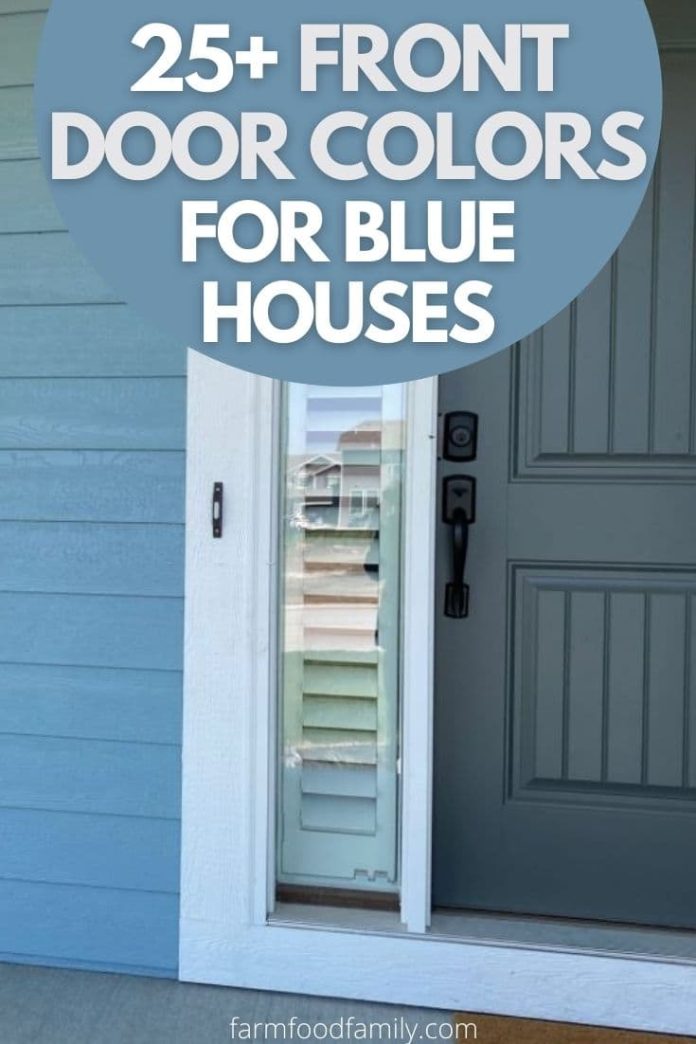 25+ Best Front Door Colors For A Blue House (Ideas and Designs)