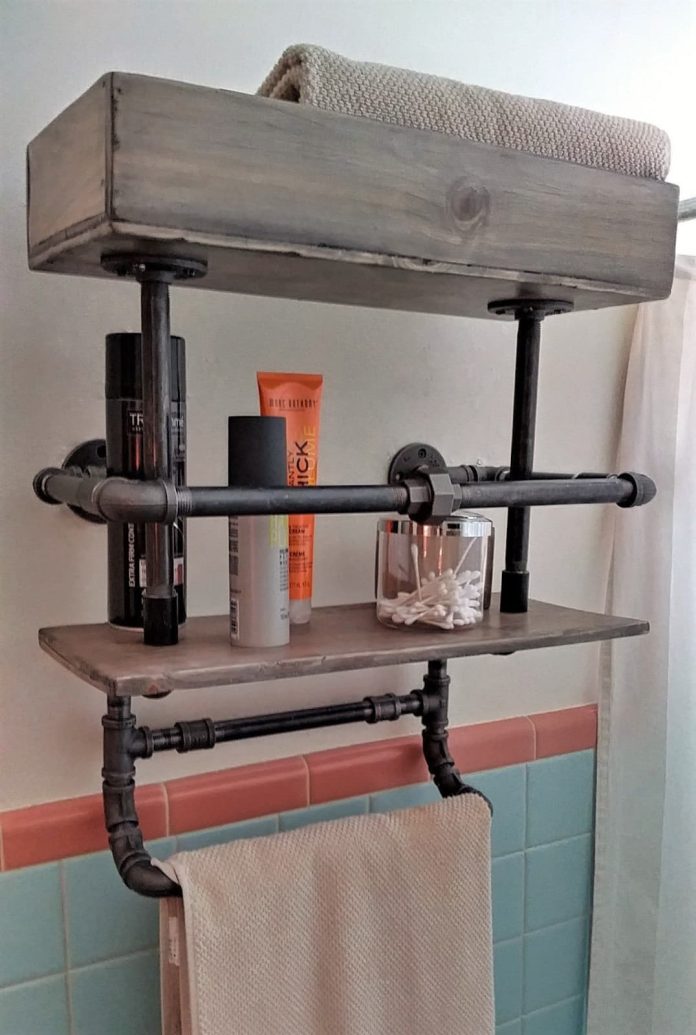 35+ Creative DIY Bathroom Towel Rack Ideas and Designs (Photos)