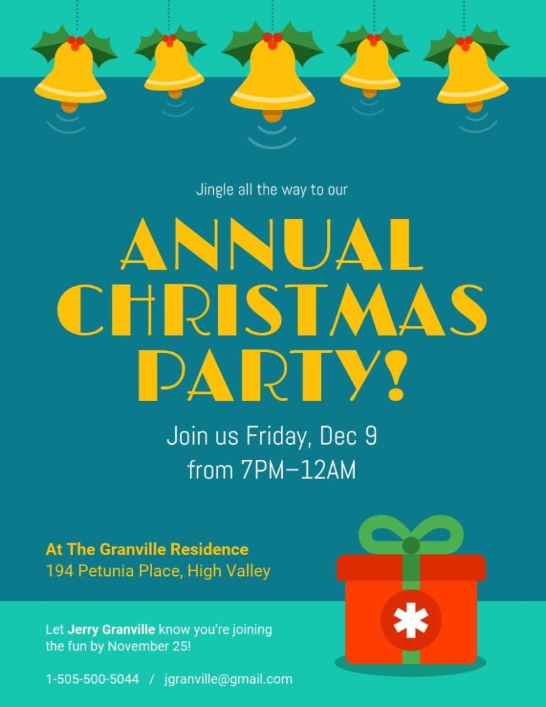 How To Make A Good Christmas Party Poster FarmFoodFamily