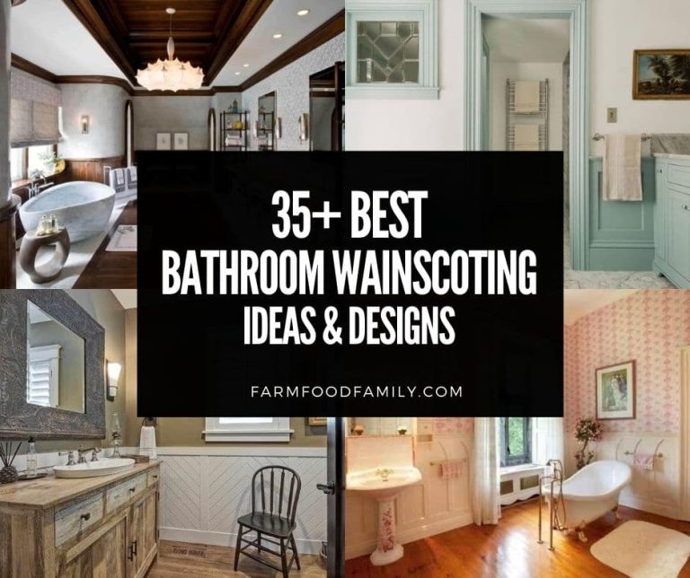 35+ Best Bathroom Wainscoting Ideas and Designs (Photos)