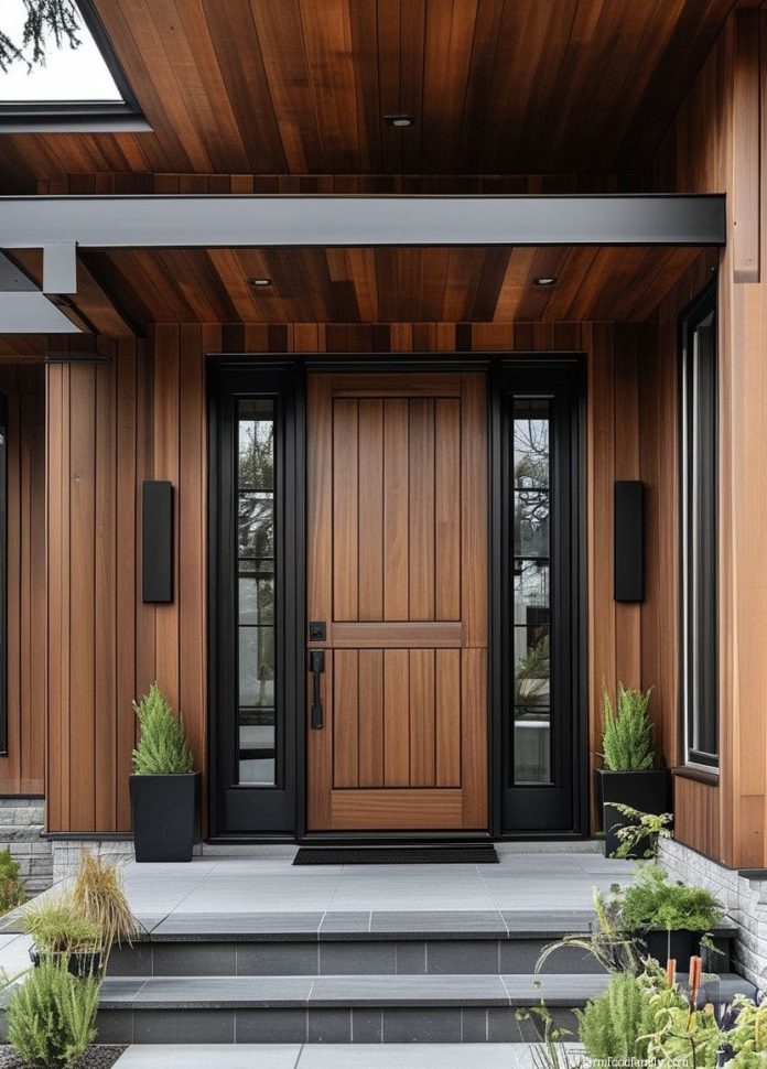 35+ Bold Front Door Colors for Brown Houses That Wow Your Neighbors 2024