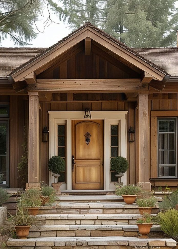 35+ Bold Front Door Colors for Brown Houses That Wow Your Neighbors 2024
