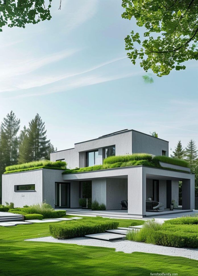 What Color House Goes With A Green Roof? (17 Ideas) - FarmFoodFamily
