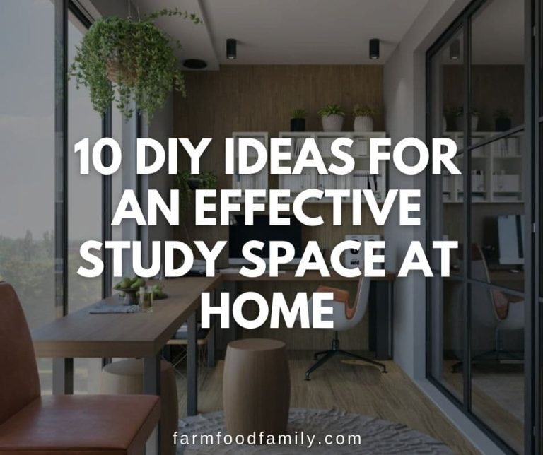 10 DIY Ideas for an Effective Study Space at Home - FarmFoodFamily
