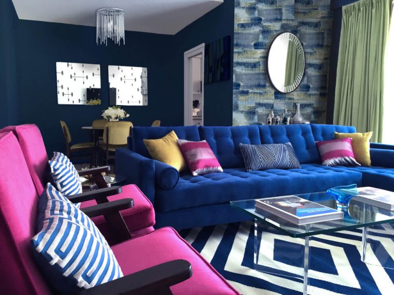20 Blue And Pink Living Room Ideas: Elegant, Fresh, and Fun (Photos)