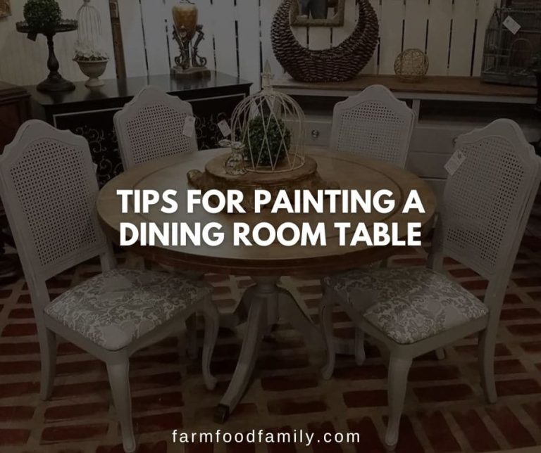 Tips for Painting a Dining Room Table - FarmFoodFamily