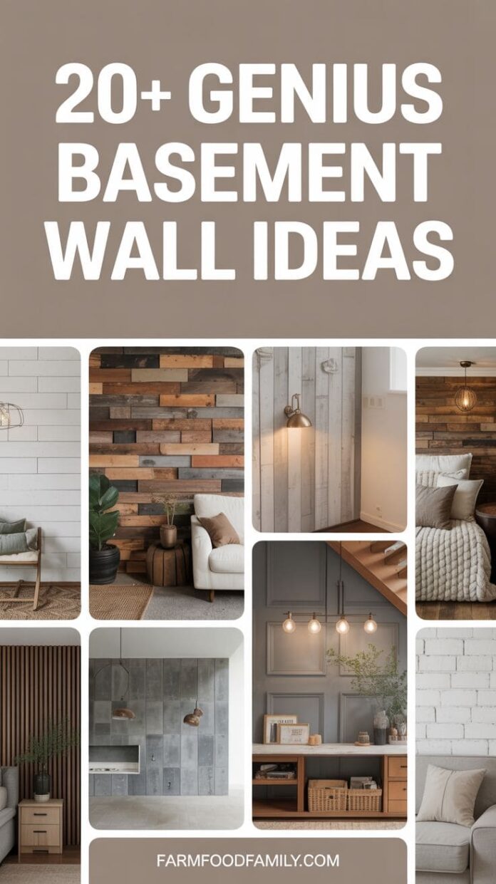 20+ Inexpensive Basement Wall Ideas and Designs (With Pictures)