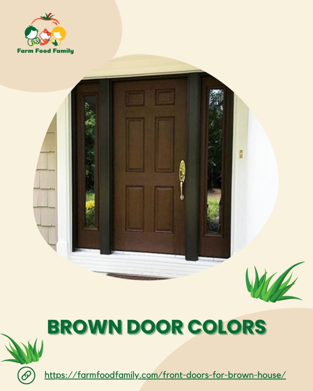 35+ Bold Front Door Colors for Brown Houses That Wow Your Neighbors 2024