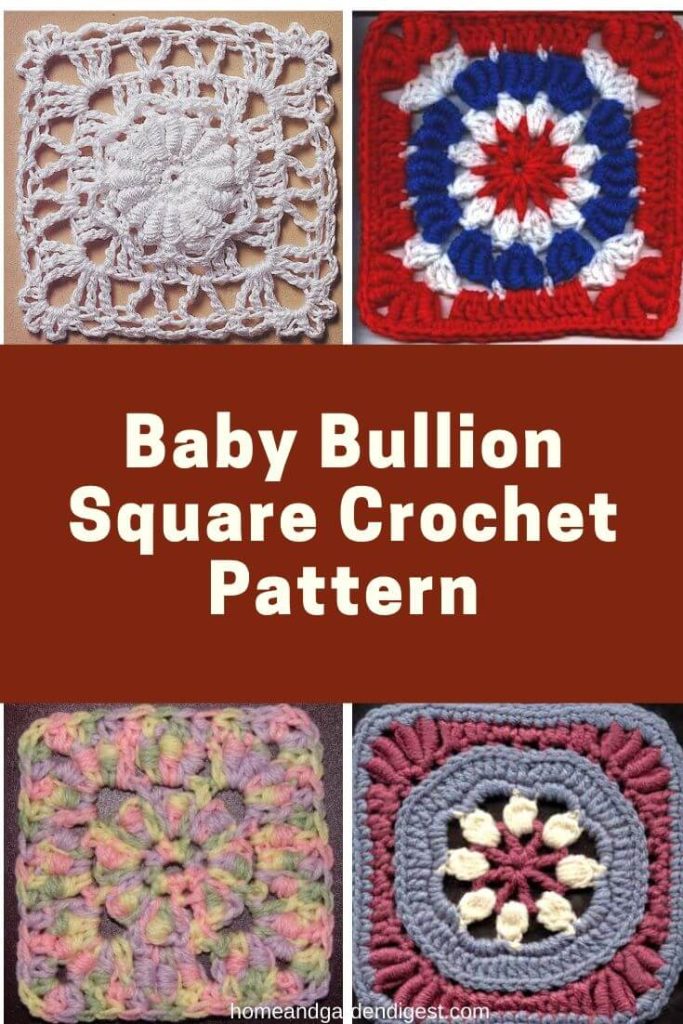 20+ Creative Crochet Bullion Stitch Free Patterns (With Instructions ...