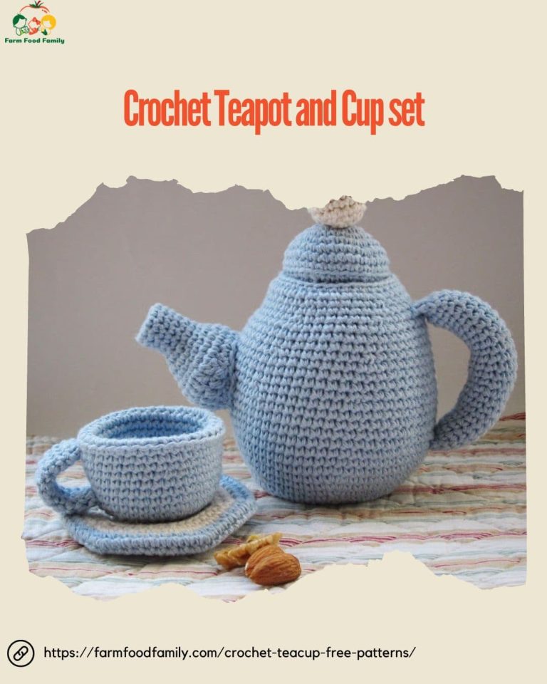 20 Crochet Teacup Free Patterns for 2024 - FarmFoodFamily