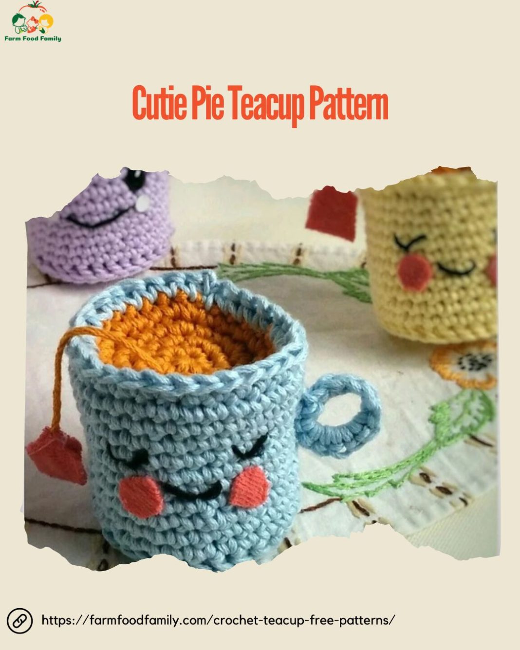 20 Crochet Teacup Free Patterns for 2024 - FarmFoodFamily