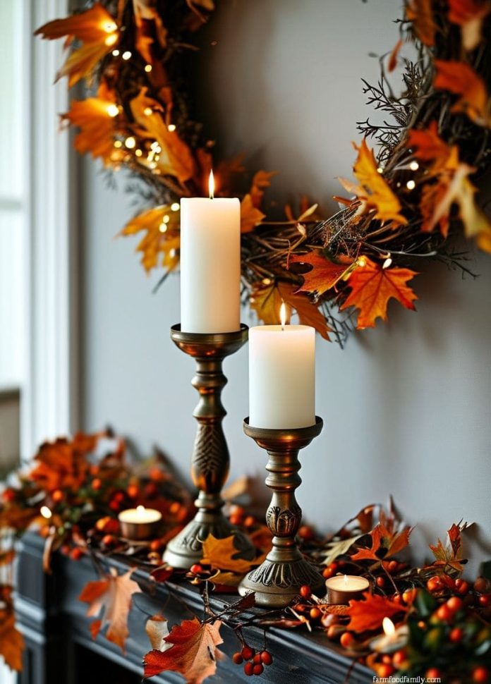61+ Stunning Fall Candle Decorating Ideas for a Cozy Home Vibe (2024)