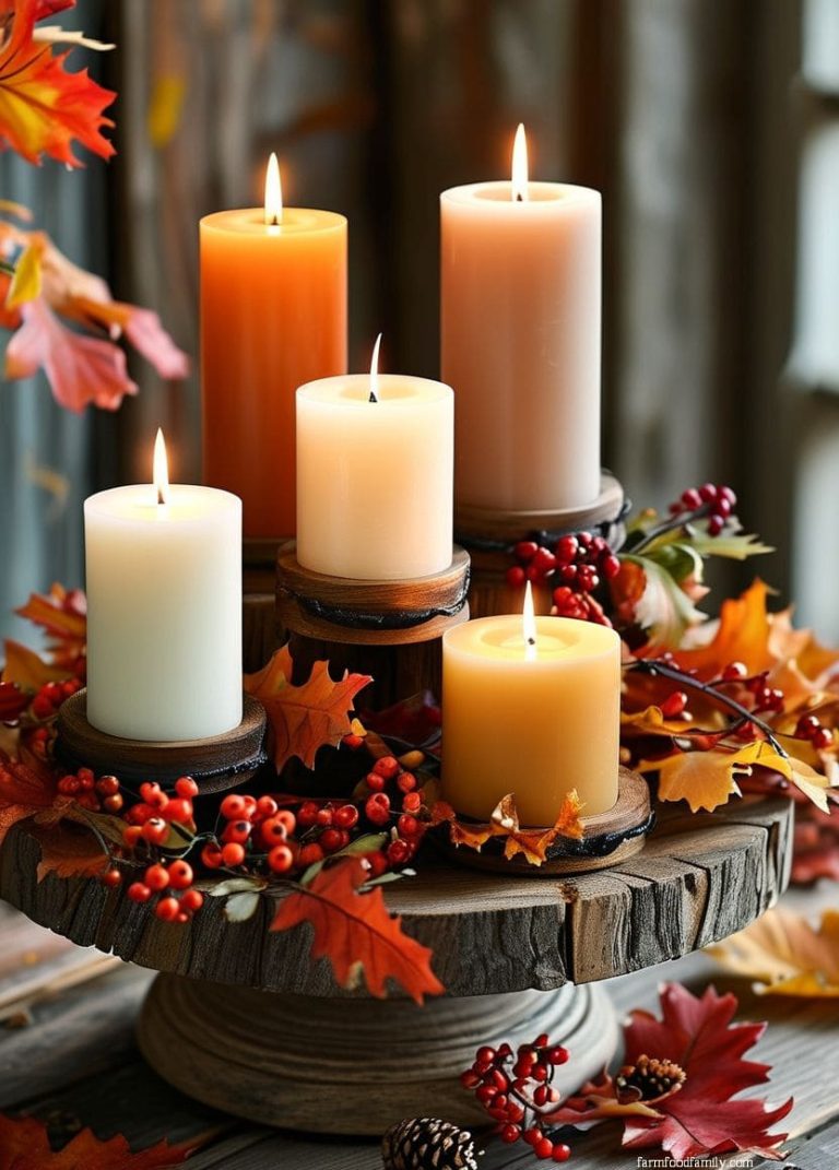 61+ Stunning Fall Candle Decorating Ideas for a Cozy Home Vibe (2024)