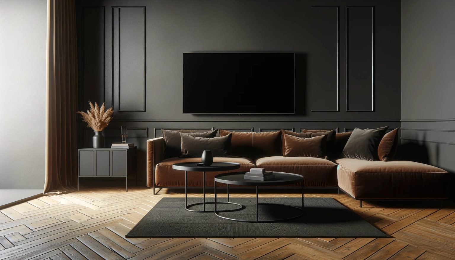 5 Stylish TV Stand Colors to Enhance Your Brown Couch Decor (2024)