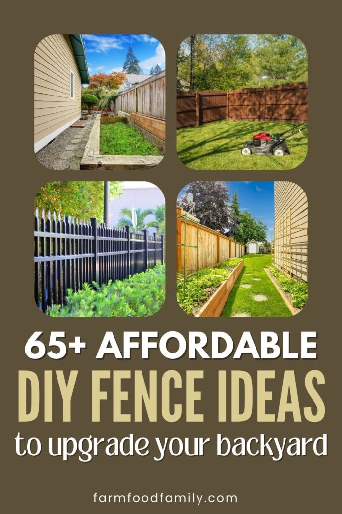 95+ Cheap and Easy DIY Fence Ideas For Your Backyard, or Privacy