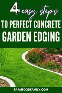 How to Make Concrete Garden Edging - FarmFoodFamily