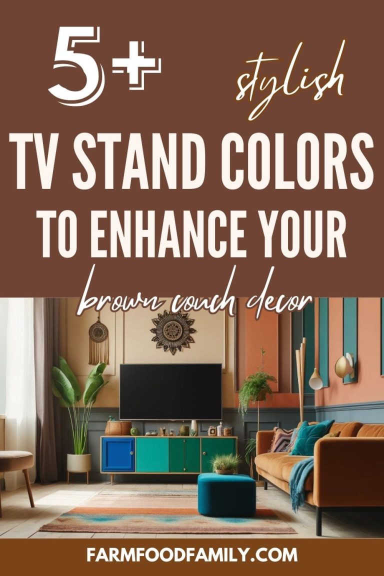 5 Stylish TV Stand Colors to Enhance Your Brown Couch Decor (2024)