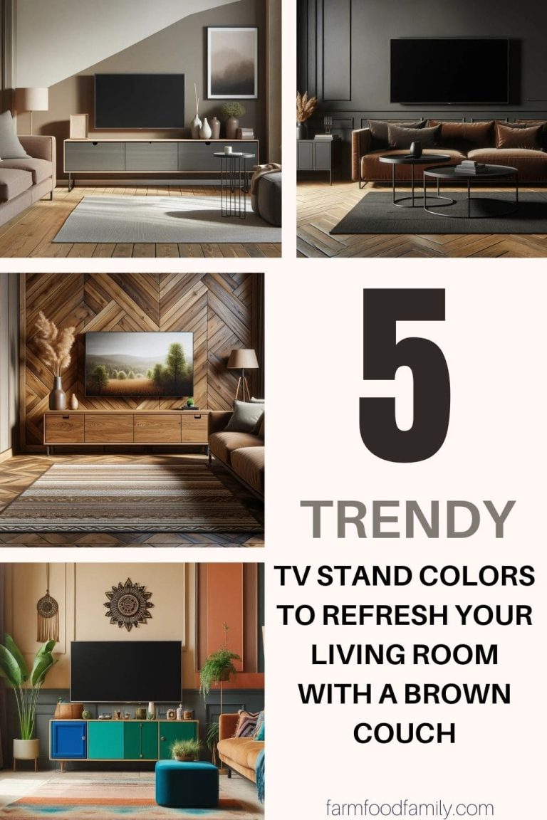 5 Stylish TV Stand Colors to Enhance Your Brown Couch Decor (2024)