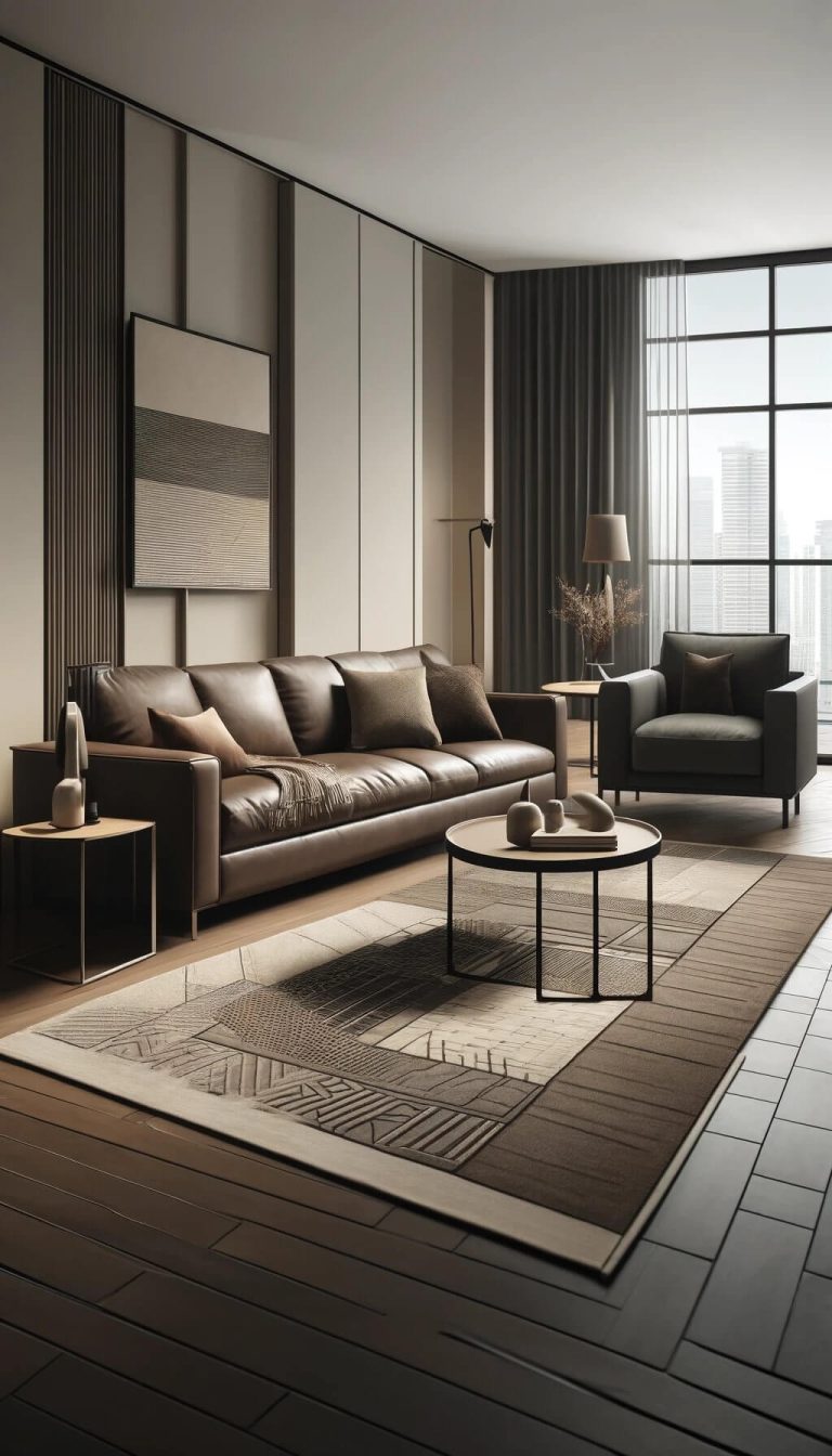 15+ Amazing Rug Colors to Pair with Your Dark Brown Leather Couch