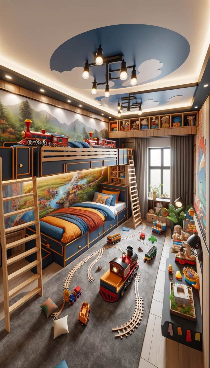 20+ Cool Train-Themed Boy's Room Ideas for Happy Kids (2024)