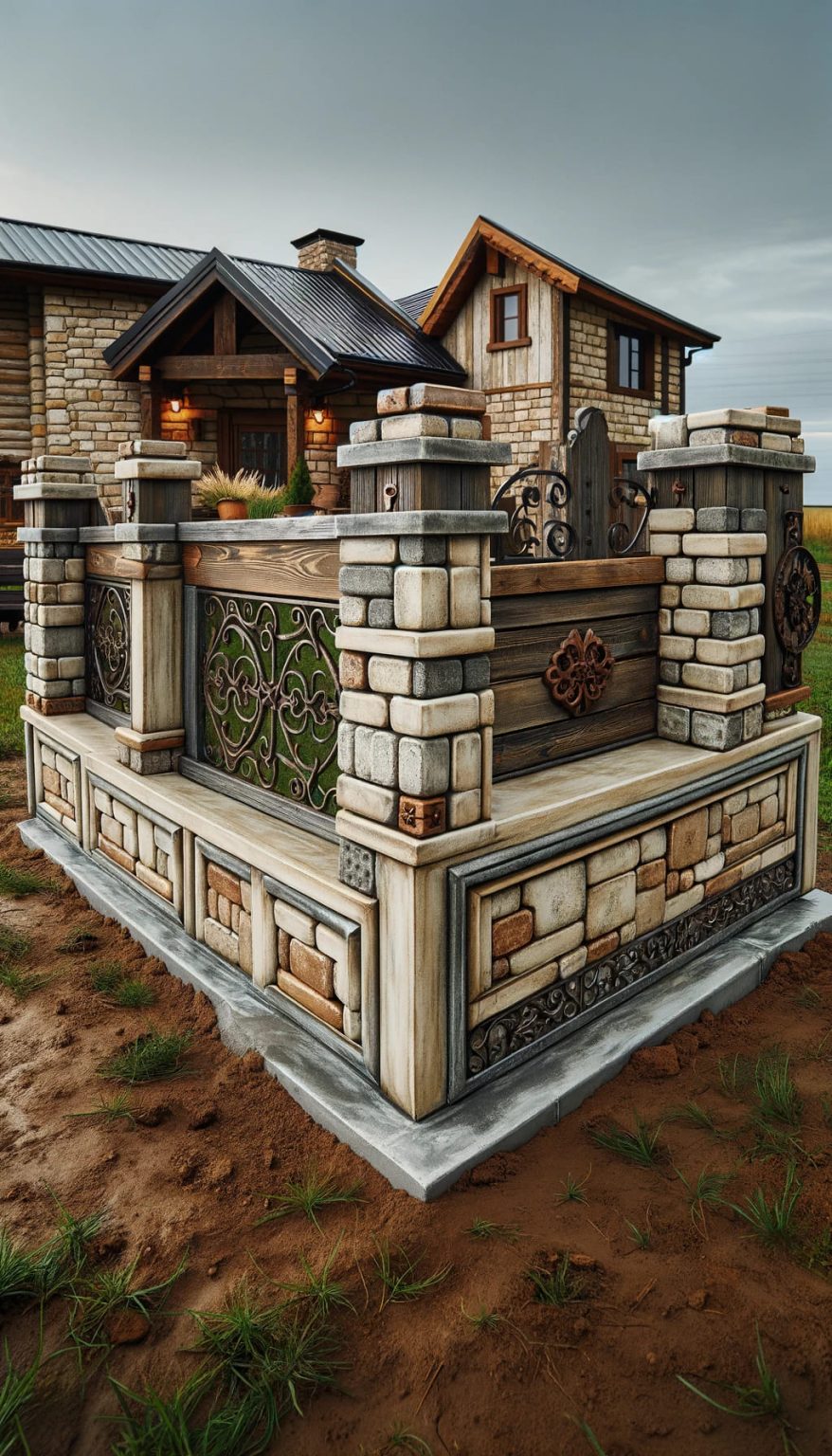 15+ Creative Cinder Block Fence Ideas for a Unique Yard (2024)