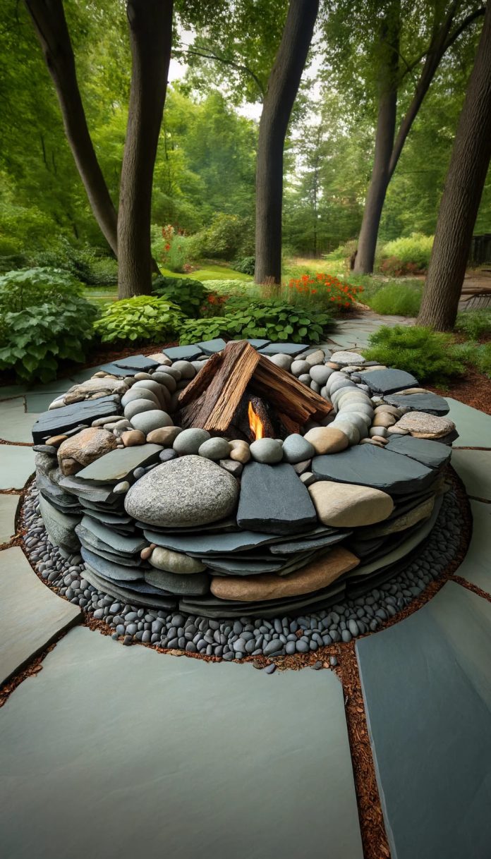 15 Stunning Rock Fire Pit Ideas to Transform Your Backyard (2024)