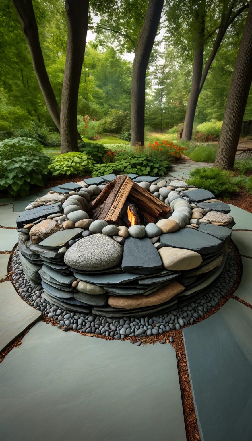 15 Stunning Rock Fire Pit Ideas to Transform Your Backyard (2024)
