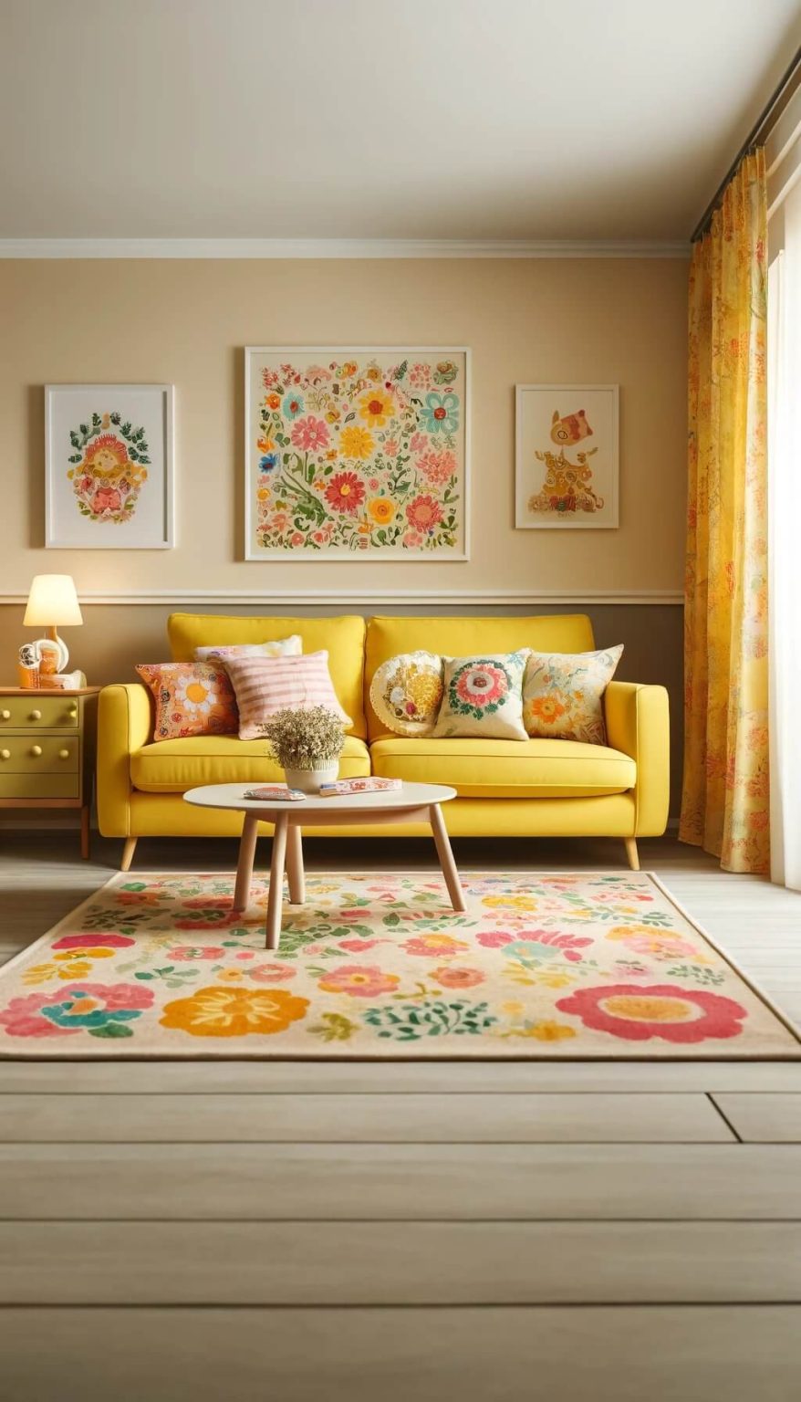 15 Beautiful Rug Colors That Make Your Yellow Couch Pop (2024)