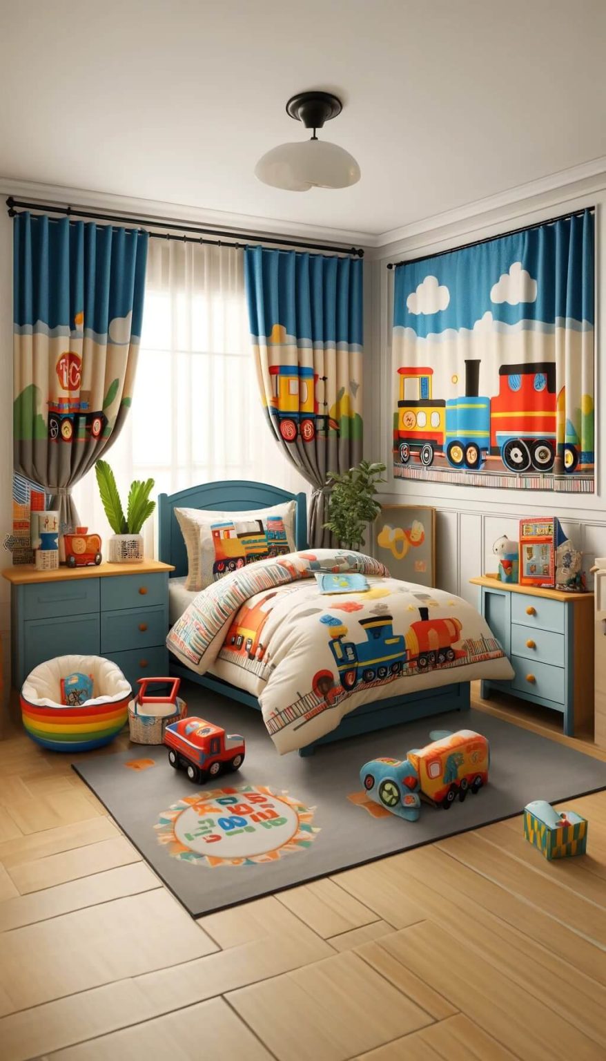 20+ Cool Train-Themed Boy's Room Ideas for Happy Kids (2024)