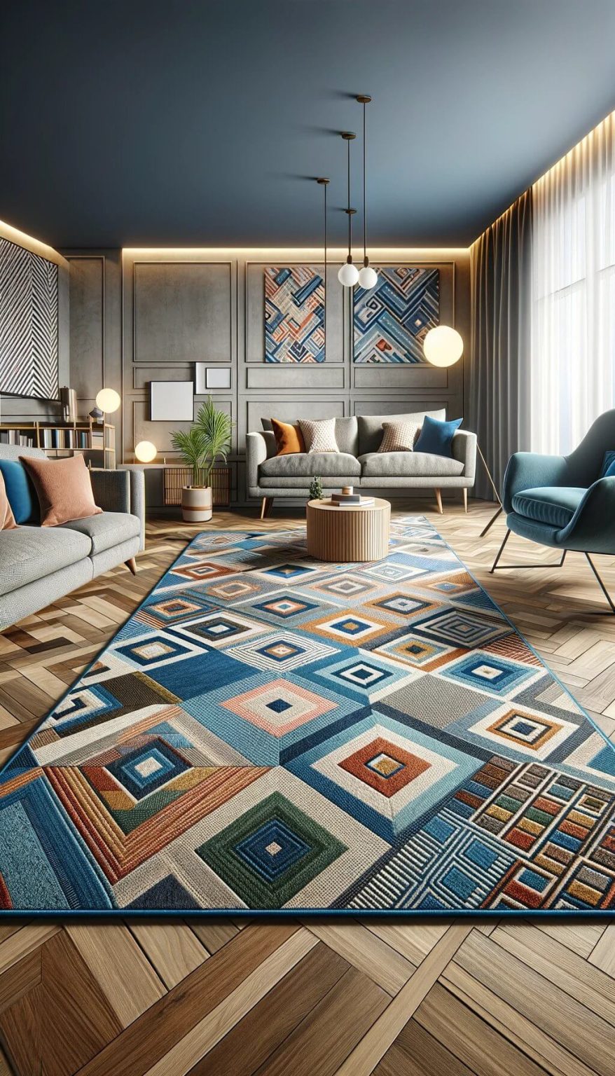 15 Stunning Rug Colors to Complement Your Blue Walls Perfectly