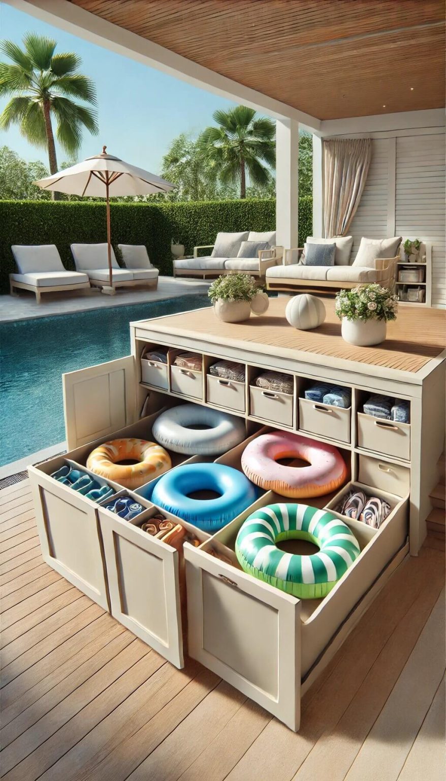 15 Smart Pool Float Storage Ideas to Maximize Space - FarmFoodFamily