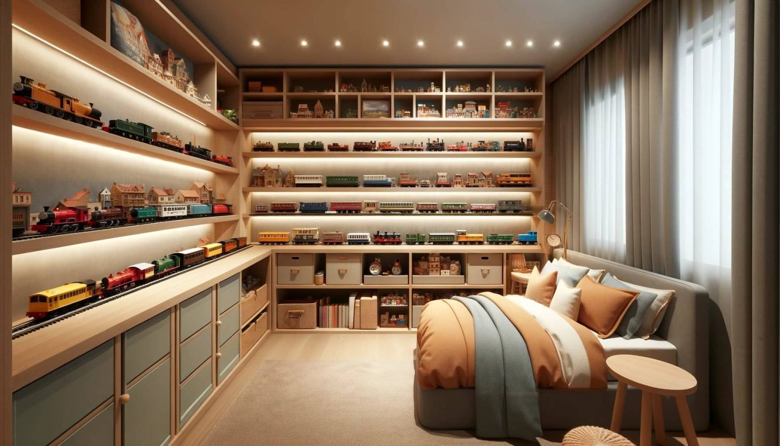 20+ Cool Train-Themed Boy's Room Ideas for Happy Kids (2024)