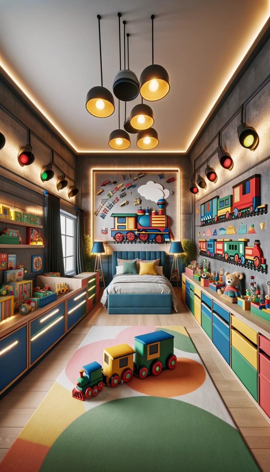 20+ Cool Train-Themed Boy's Room Ideas for Happy Kids (2024)