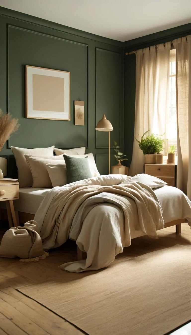 15+ Beautiful Bedding Colors for Green Walls That You'll Love (2024)