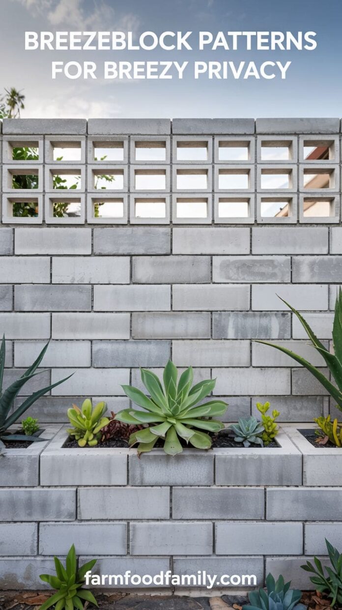 15+ Creative Cinder Block Fence Ideas for a Unique Yard (2025)