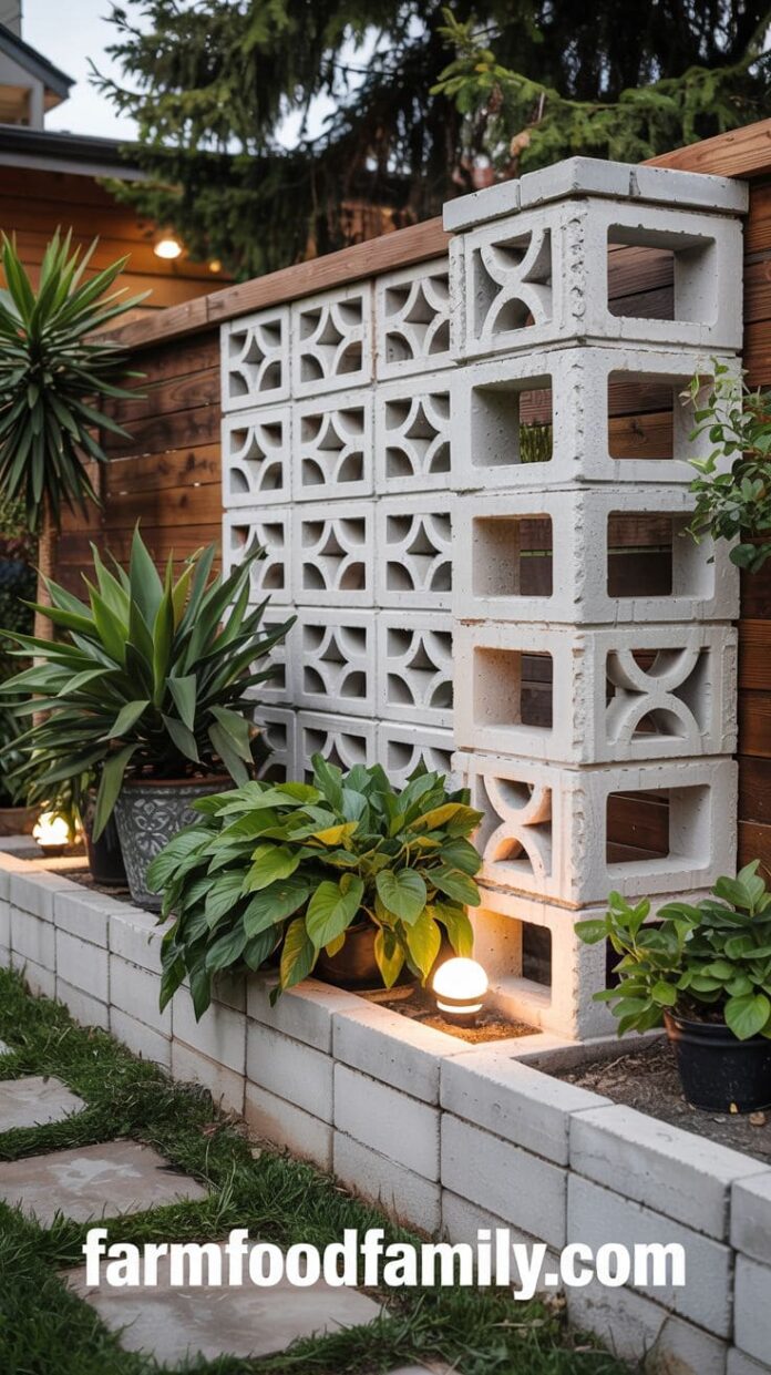 15+ Creative Cinder Block Fence Ideas for a Unique Yard (2025)