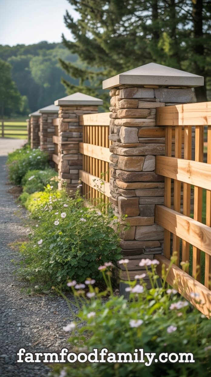 15+ Stunning Stone Fence Ideas to Transform Your Garden (2025)
