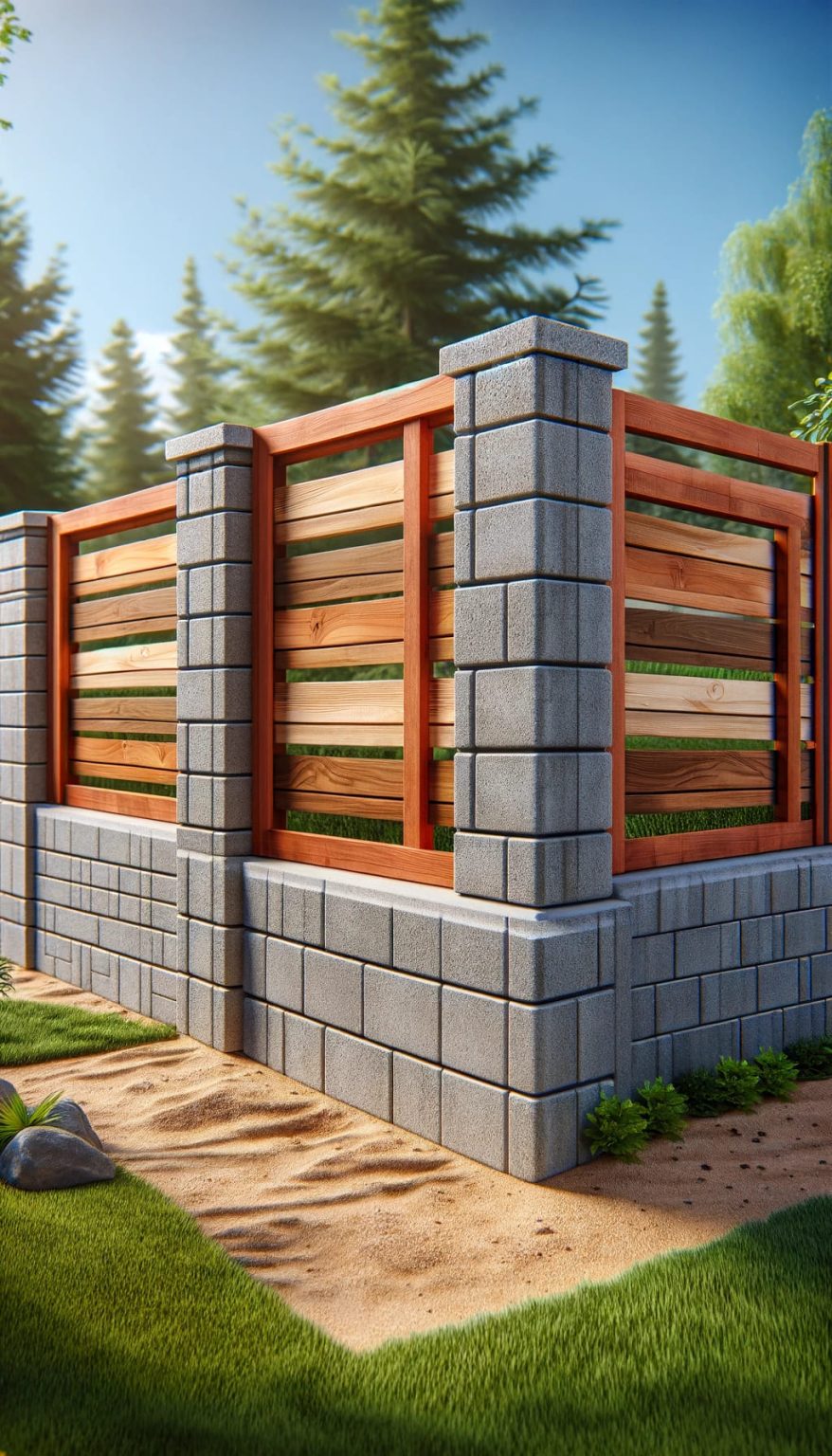 15+ Creative Cinder Block Fence Ideas for a Unique Yard (2024)
